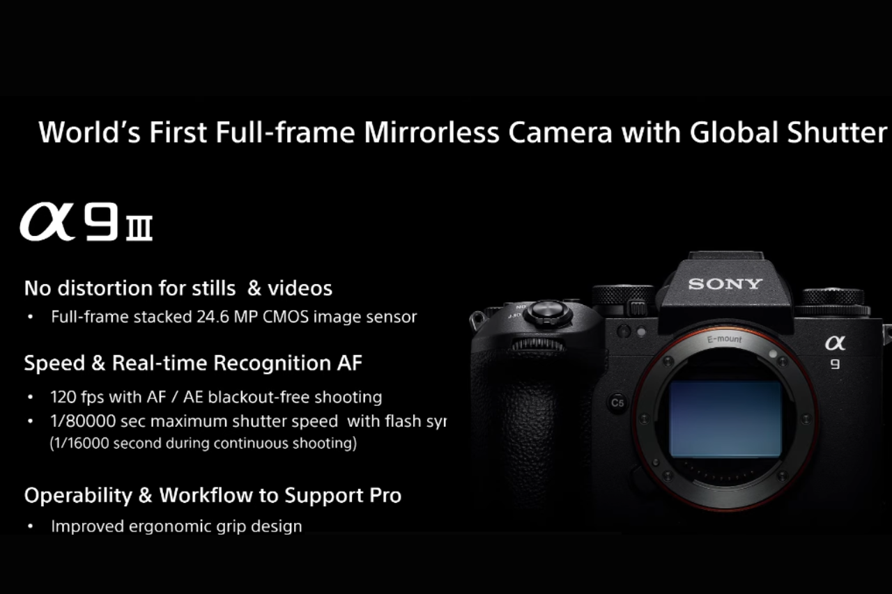 Sony a9 III: la prima mirrorless full frame global shutter è realtà.